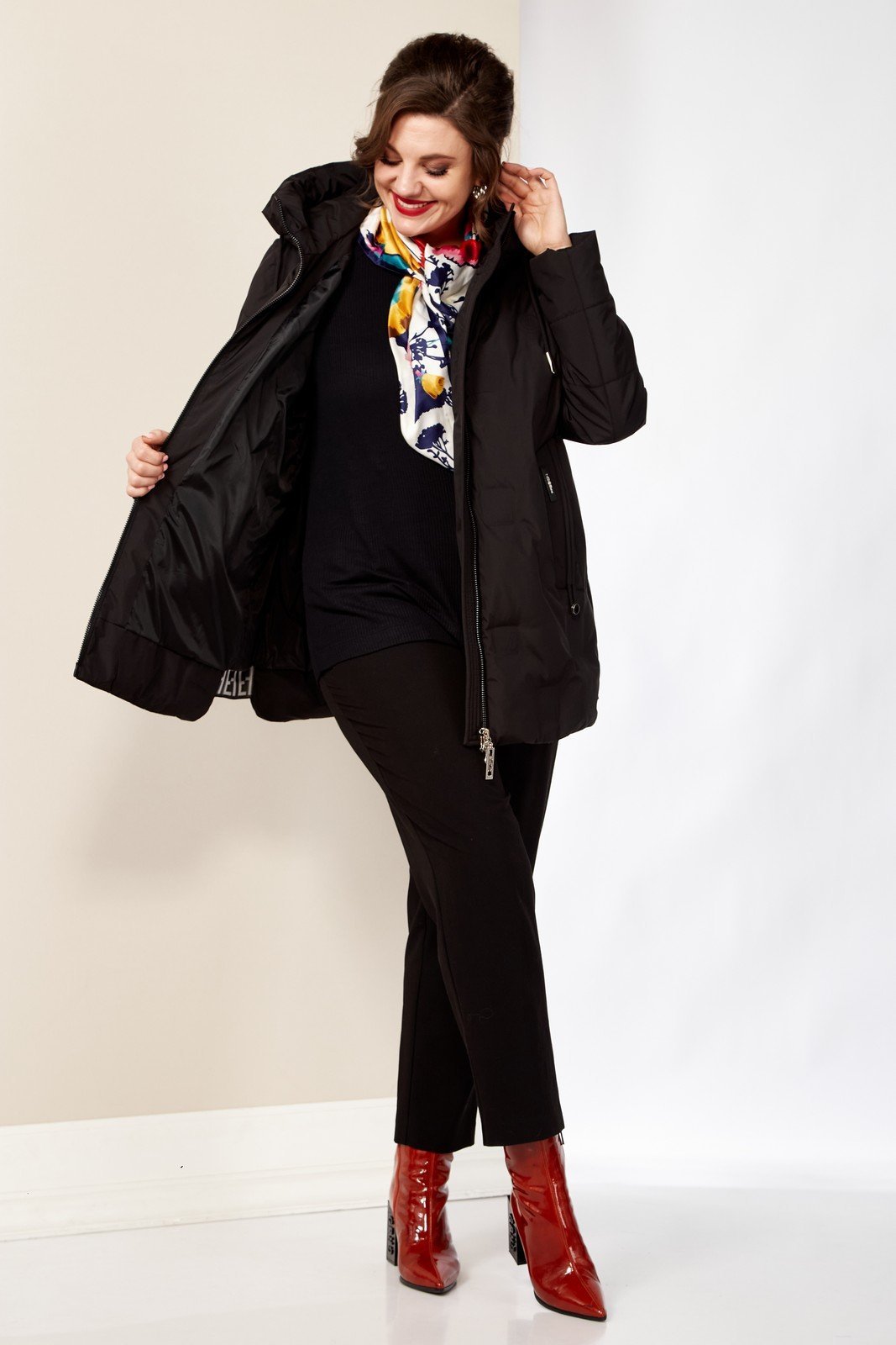 Куртка 2140 черный Shetti купить - 7% скидка | в наличии